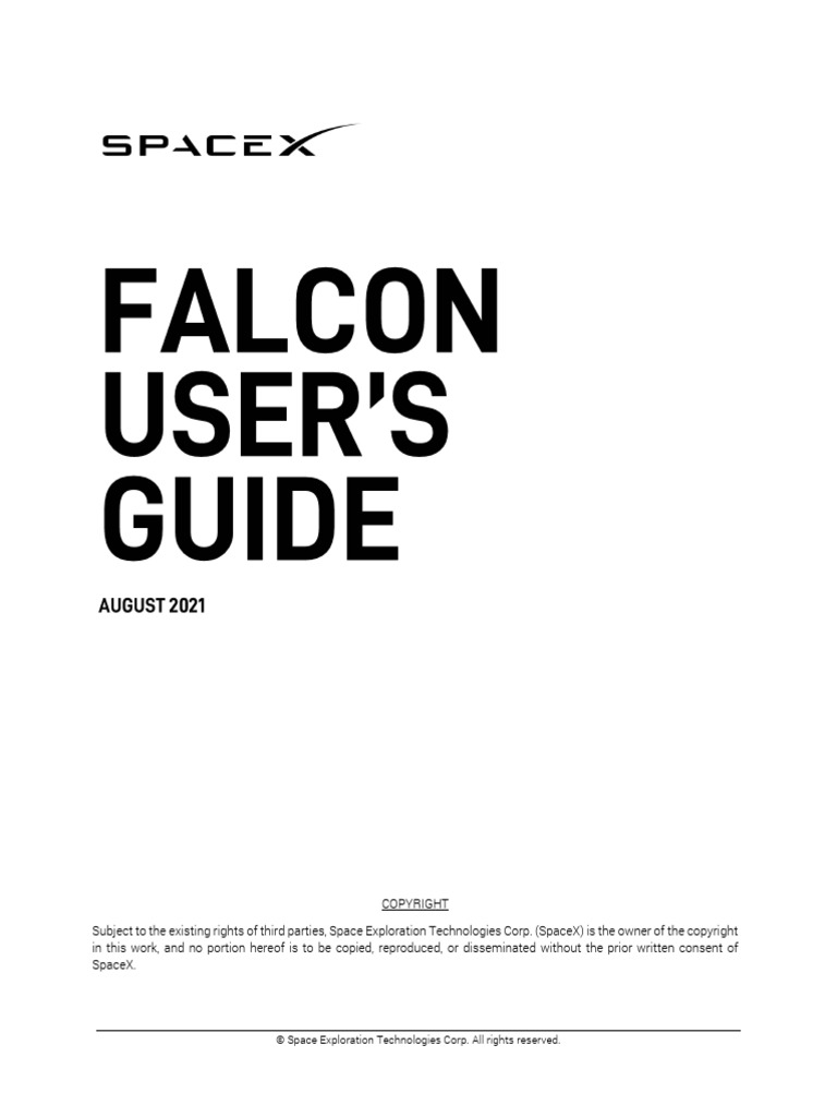 Falcon Users Guide August 2021 | PDF | Falcon 9 | Space X