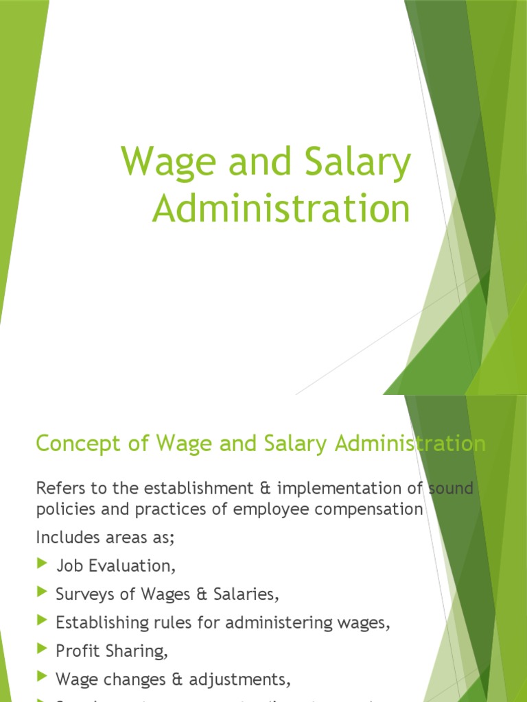 Wage and Salary Administration | PDF | Salary | Wage