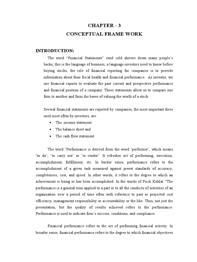 CHAPTER - 3 Conceptual Framework | PDF | Balance Sheet | Financial ...