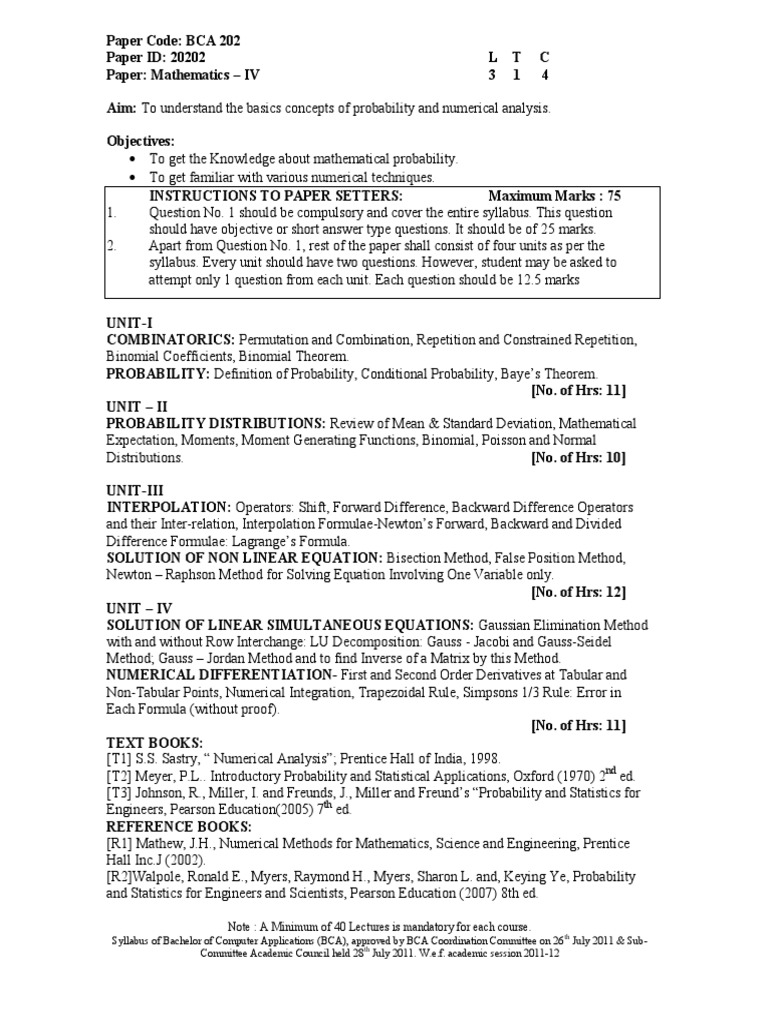 Bca Ipu Syllabus | PDF | Computer Network | Html Element