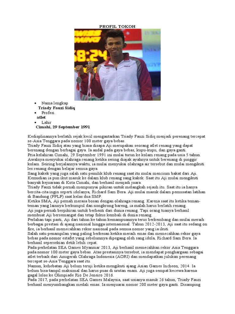 Biografi 5 Atlit Beserta Prestasinya | PDF