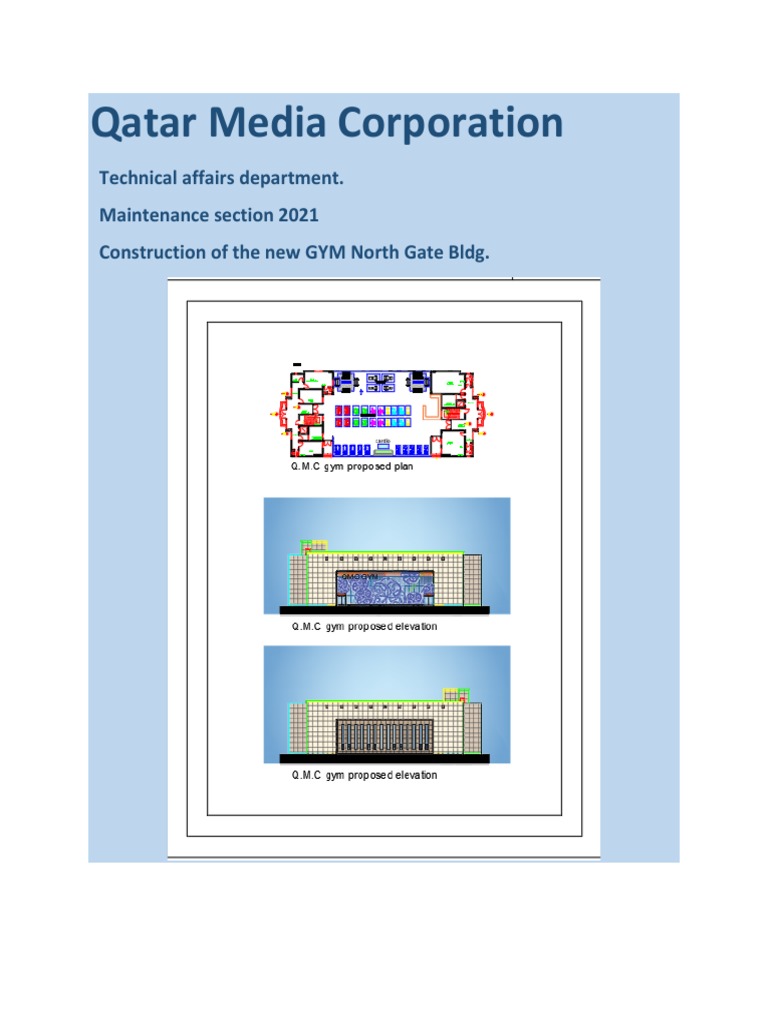 Construction & Maintenance for QMC Gym | PDF | Door | Materials