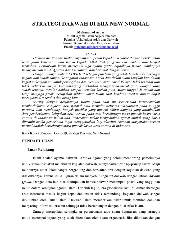 UAS METODE DAKWAH - Muhammad Asdar-Dikonversi | PDF | Agama & Spiritualitas UAS METODE DAKWAH - Muhammad Asdar-Dikonversi | PDF | Agama & Spiritualitas