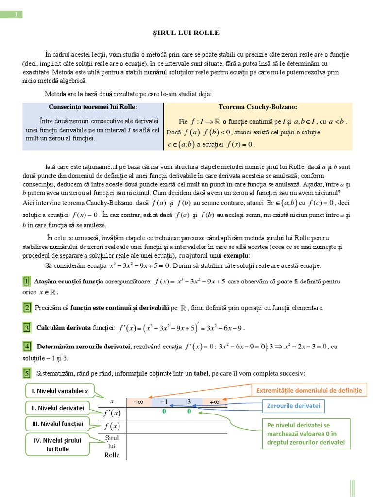 Sirul Lui Rolle | PDF