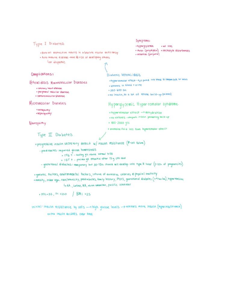 Diabetes Study Guide | PDF | Hyperglycemia | Diabetes