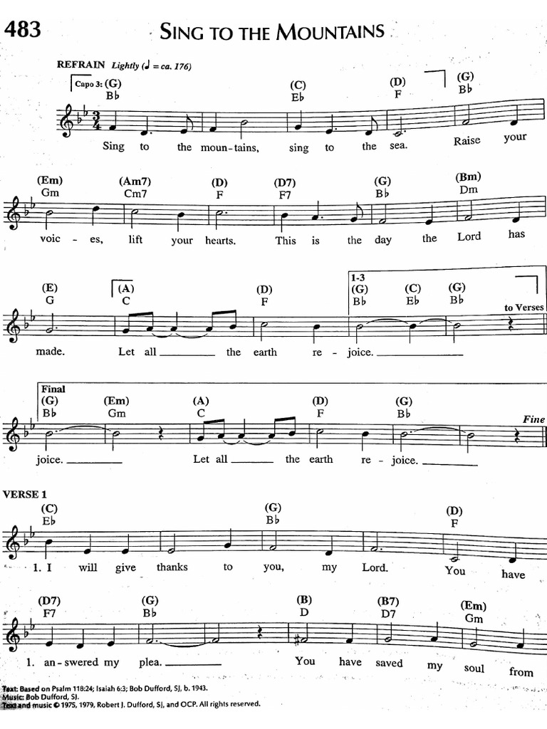 Sing To The Mountains | PDF