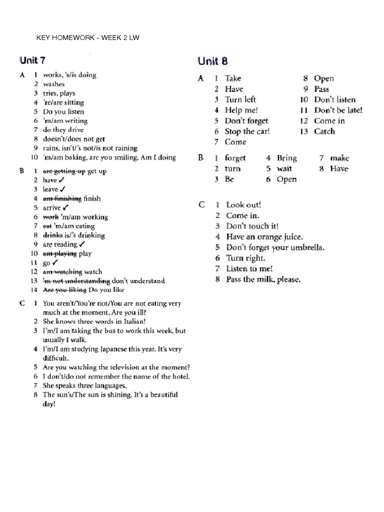 U2 LW - HW Key | PDF