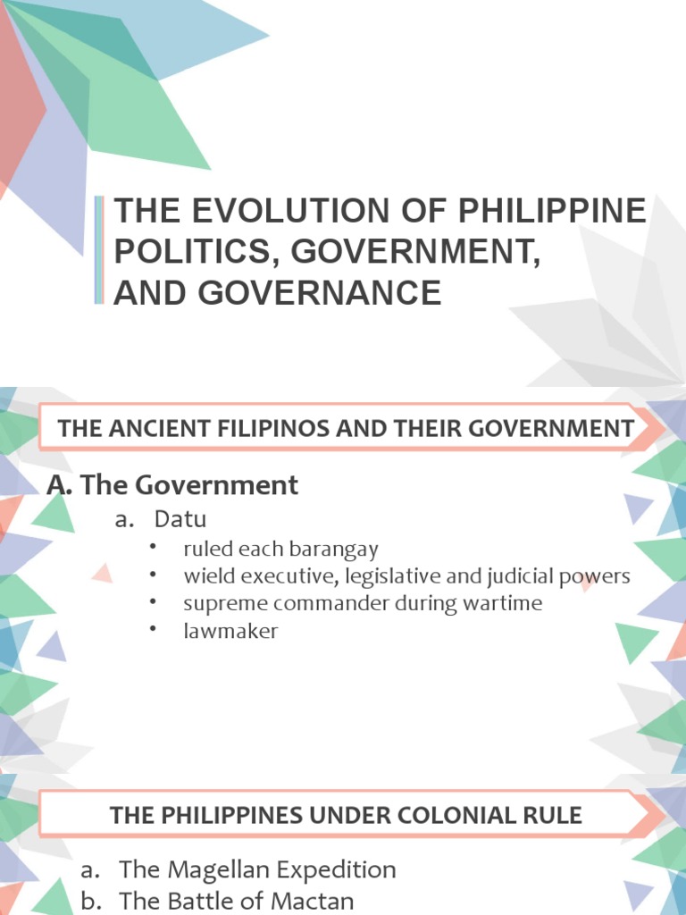 The Evolution of Philippine Politics | PDF | Philippines | Government