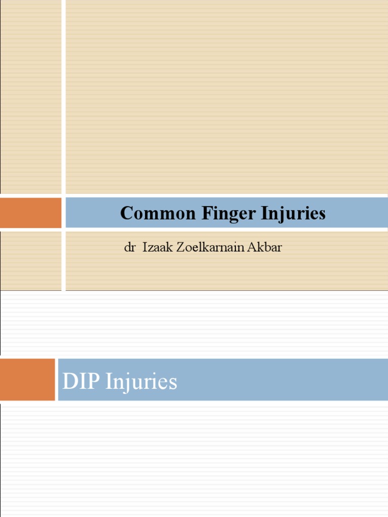 Common Hand and Finger Injuries: A Guide to Diagnosis and Treatment ...
