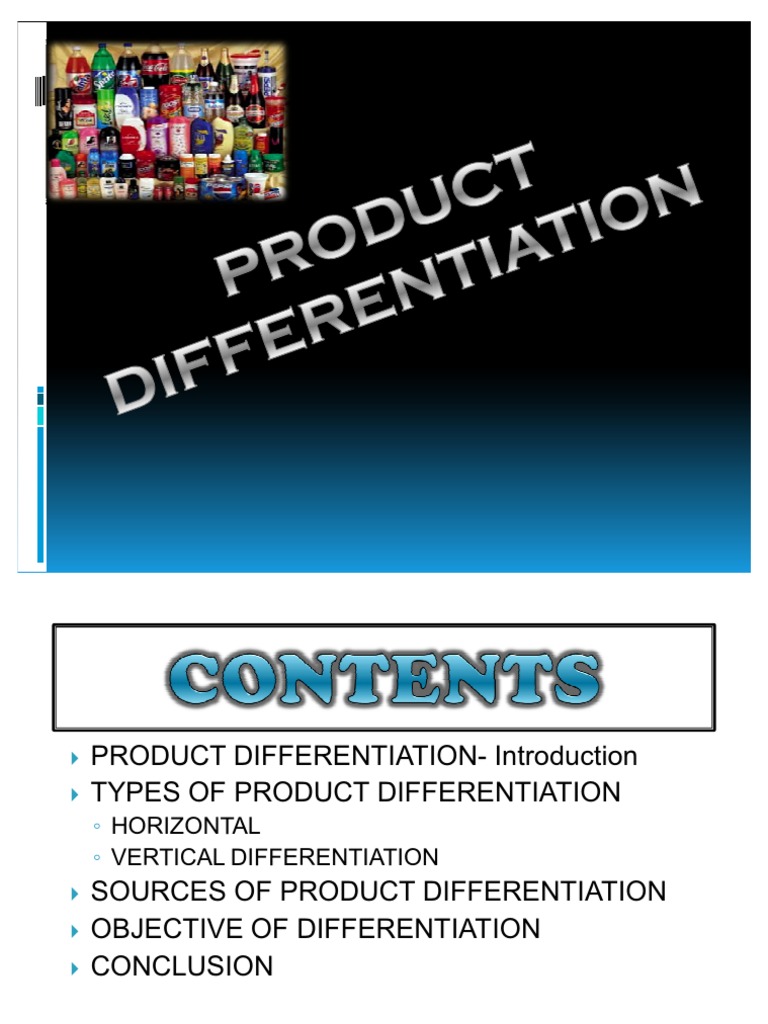 Product Differentiation | PDF | Economics | Microeconomics