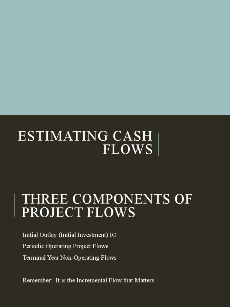 Estimating Cash Flows for Projects | PDF | Depreciation | Book Value
