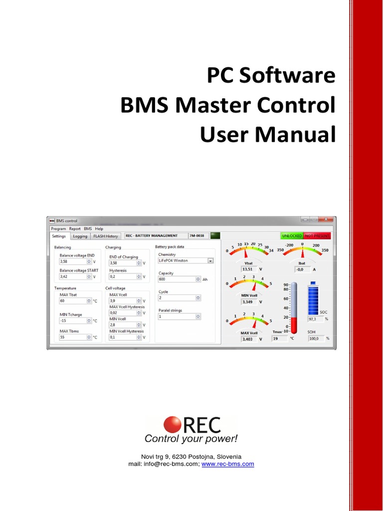 User Manual Bms Master Control | PDF | Microsoft Windows | System Software