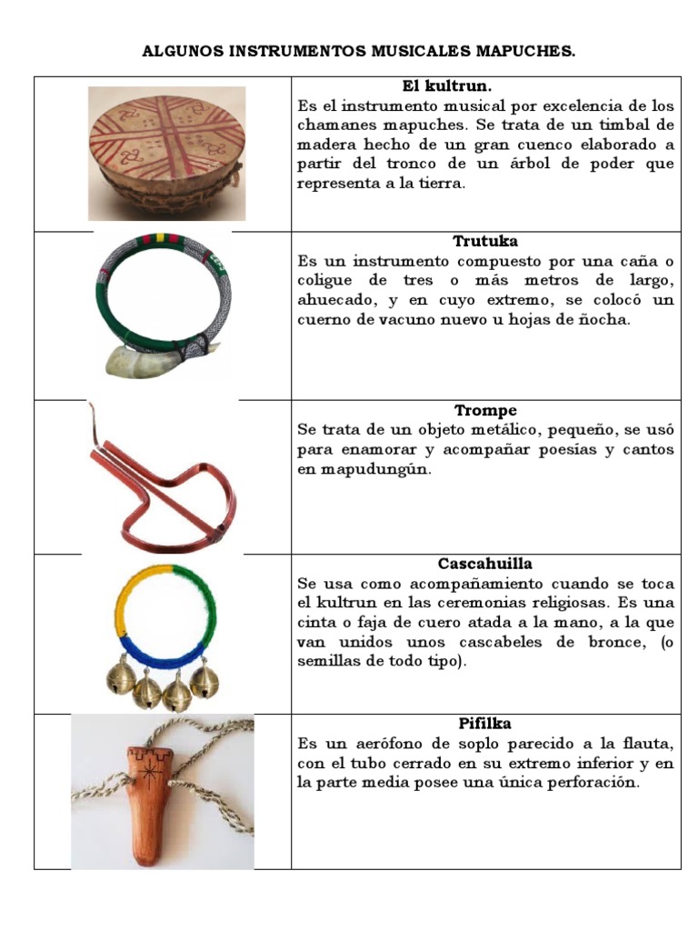 Instrumentos Mapuches | PDF