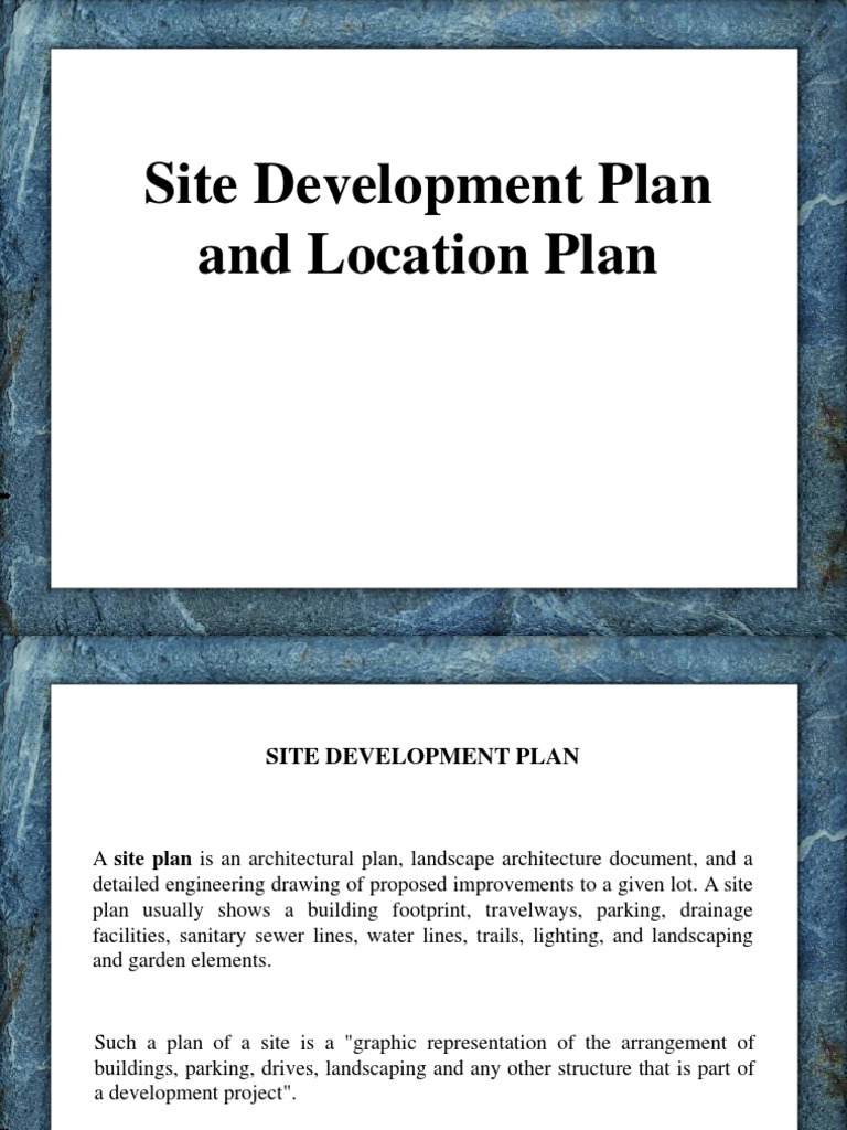 Site Development and Location Plans | PDF | Transport