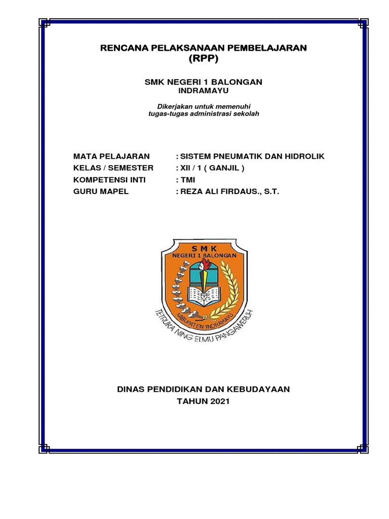 Cover-Rpp SMK | PDF | Seni & Disiplin Bahasa
