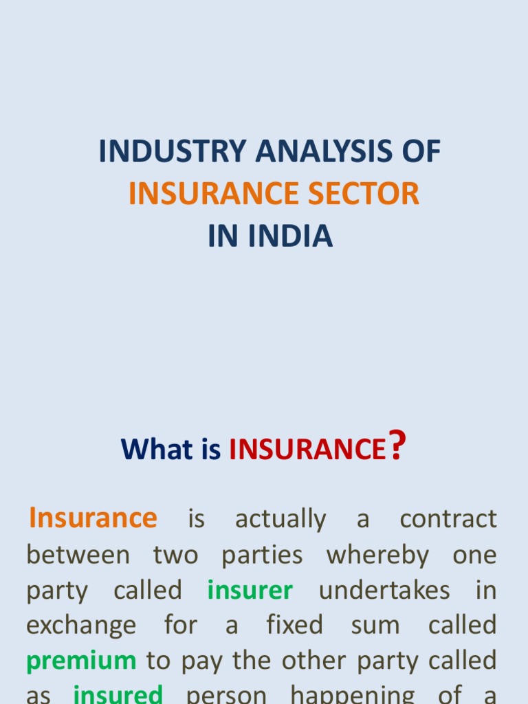 Industry Analysis of in India: Insurance Sector | PDF | Insurance ...