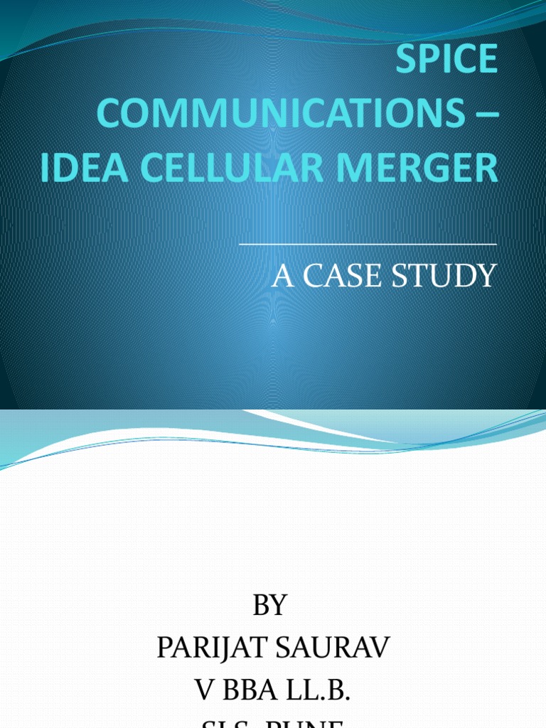 Spice Communications - Idea Cellular Merger | PDF | Stocks | Equity ...