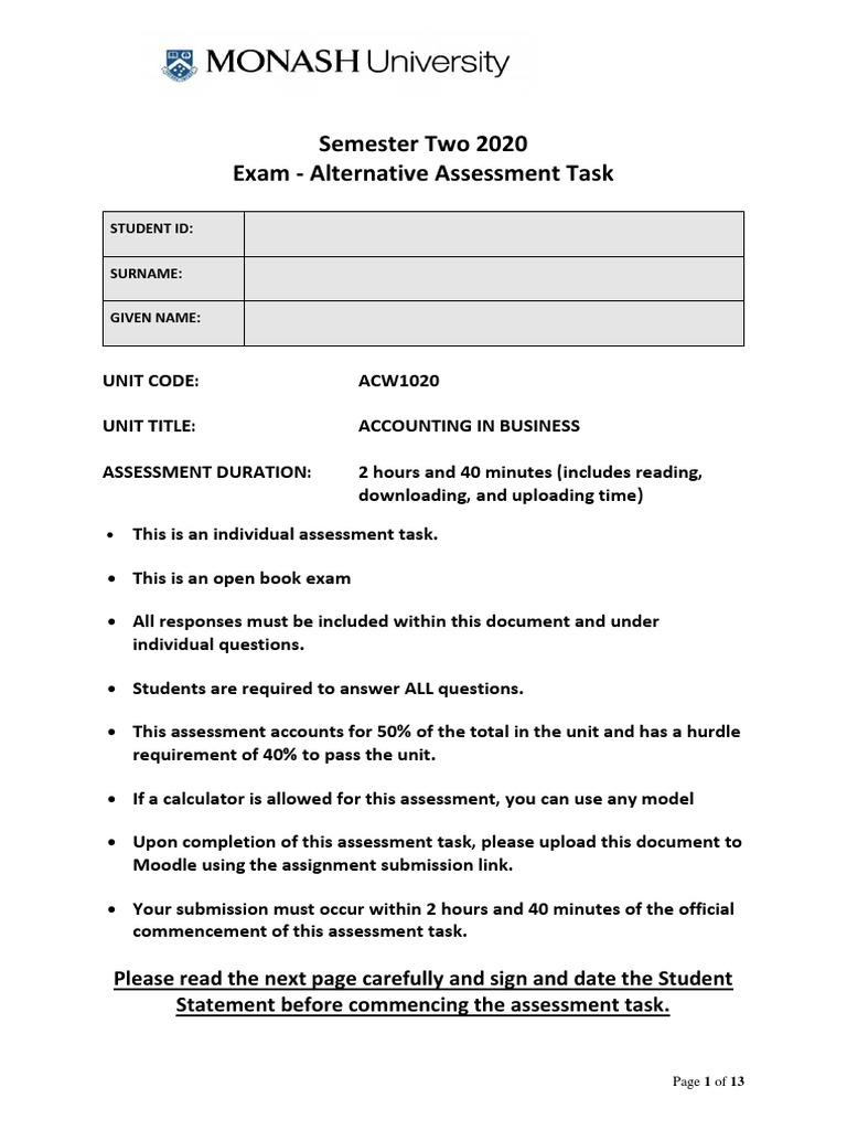 Sample Exam Paper | PDF | Net Present Value | Financial Services