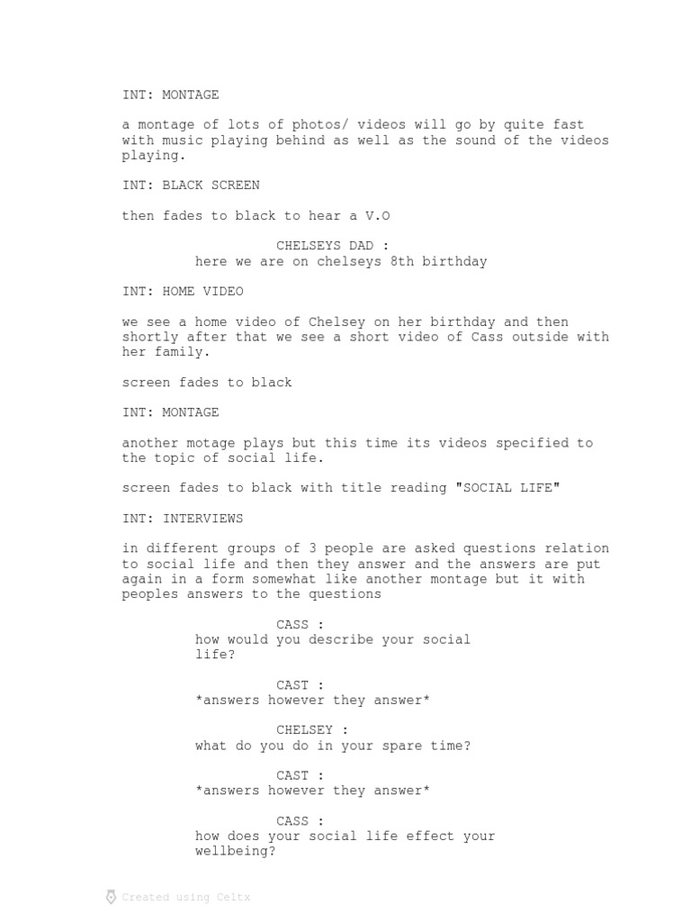 Script Big Wide World | PDF