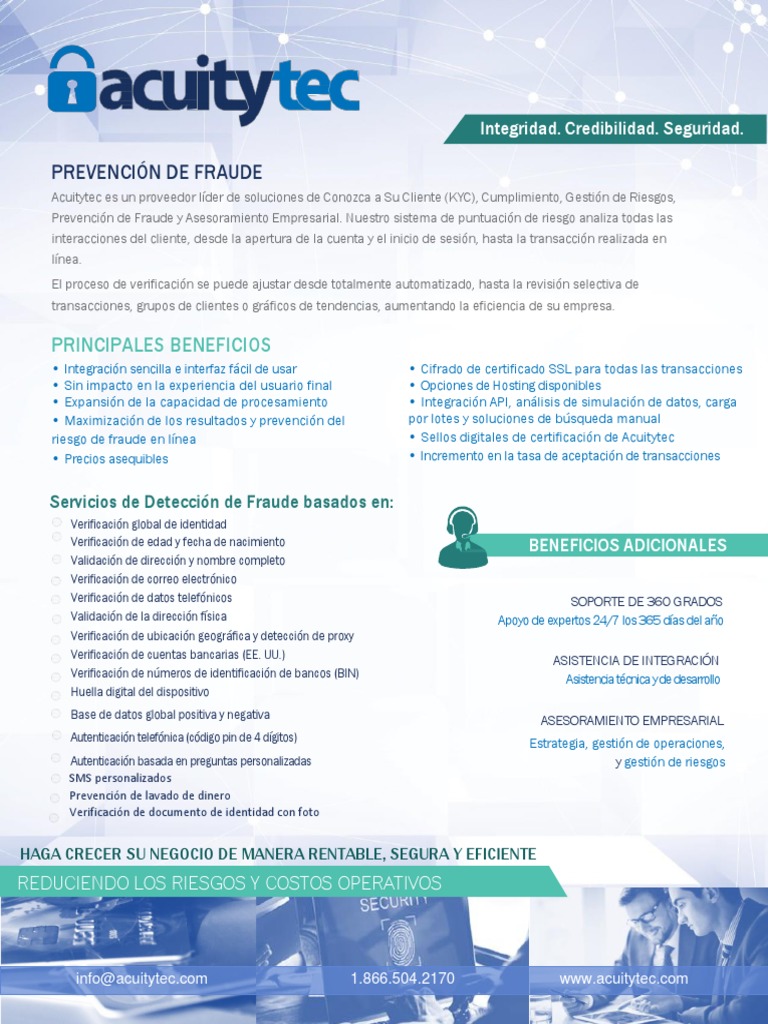 Acuitytec Gestion Riesgos Asesoramiento Empresarial | PDF | Autenticación | Internet