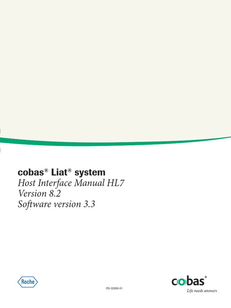 Cobas Liat System Him Hl7 SW Ver. 3.3 Ver. 8.2 | PDF | Transport Layer ...