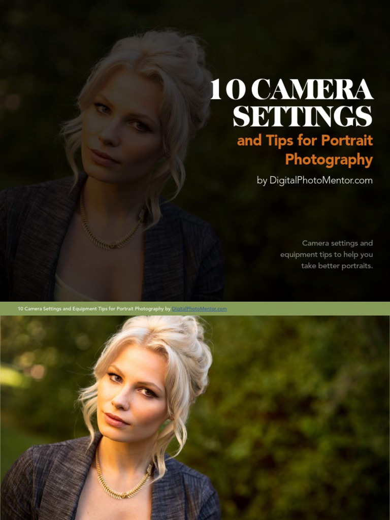 10 Camera Settings: and Tips For Portrait Photography | PDF | Shutter ...