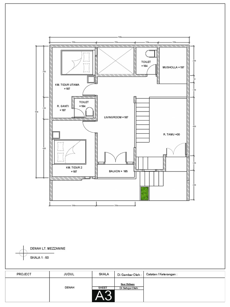 Denah Lantai Mezzanine | PDF