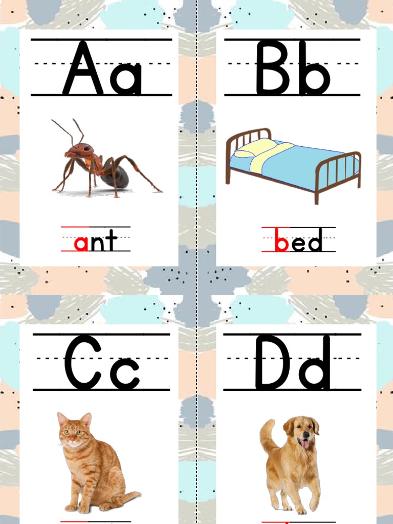 Alphabet Posters Pastel | PDF