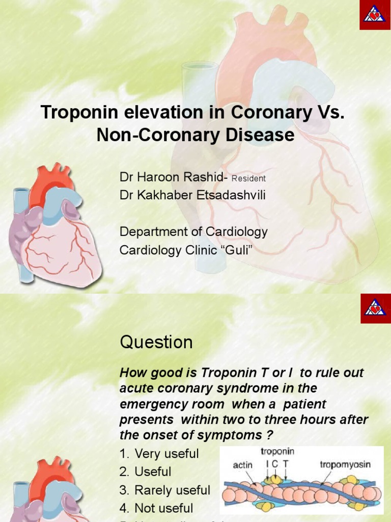 Troponin Elevation in Normal Coronaries | PDF | Coronary Artery Disease ...