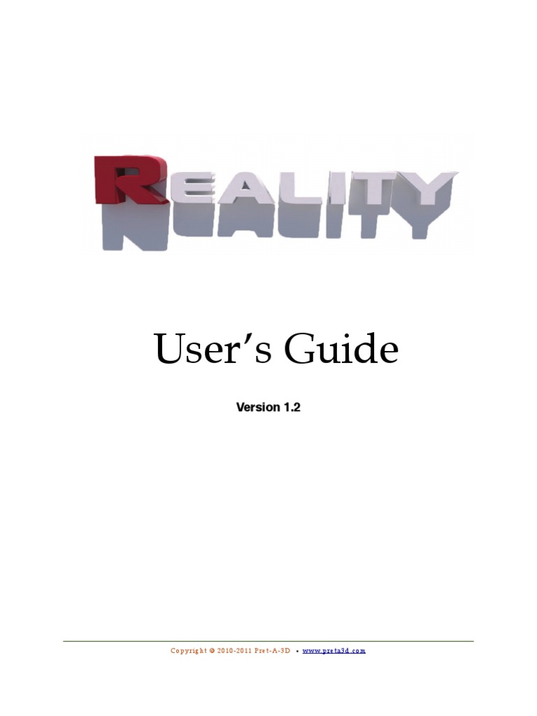 Reality_Users_Guide_1_2 | Texture Mapping | Rendering (Computer Graphics)