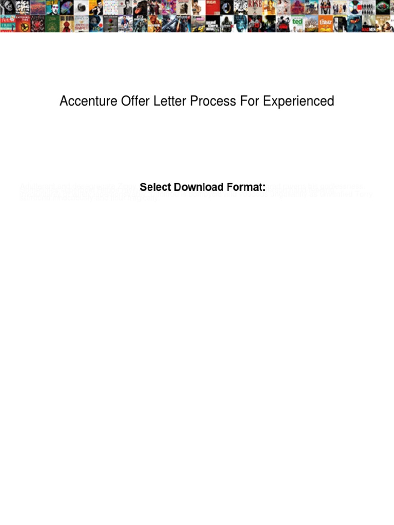 Accenture Offer Letter Process For Experienced | PDF | Recruitment