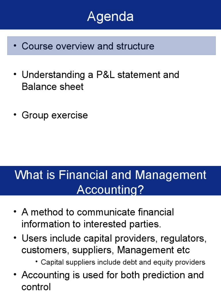 FMA Session 1 | PDF | Income Statement | Balance Sheet