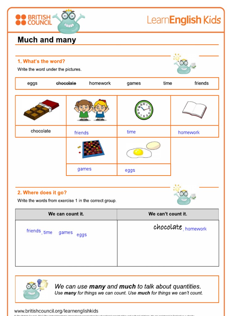 How Much, How Many | PDF