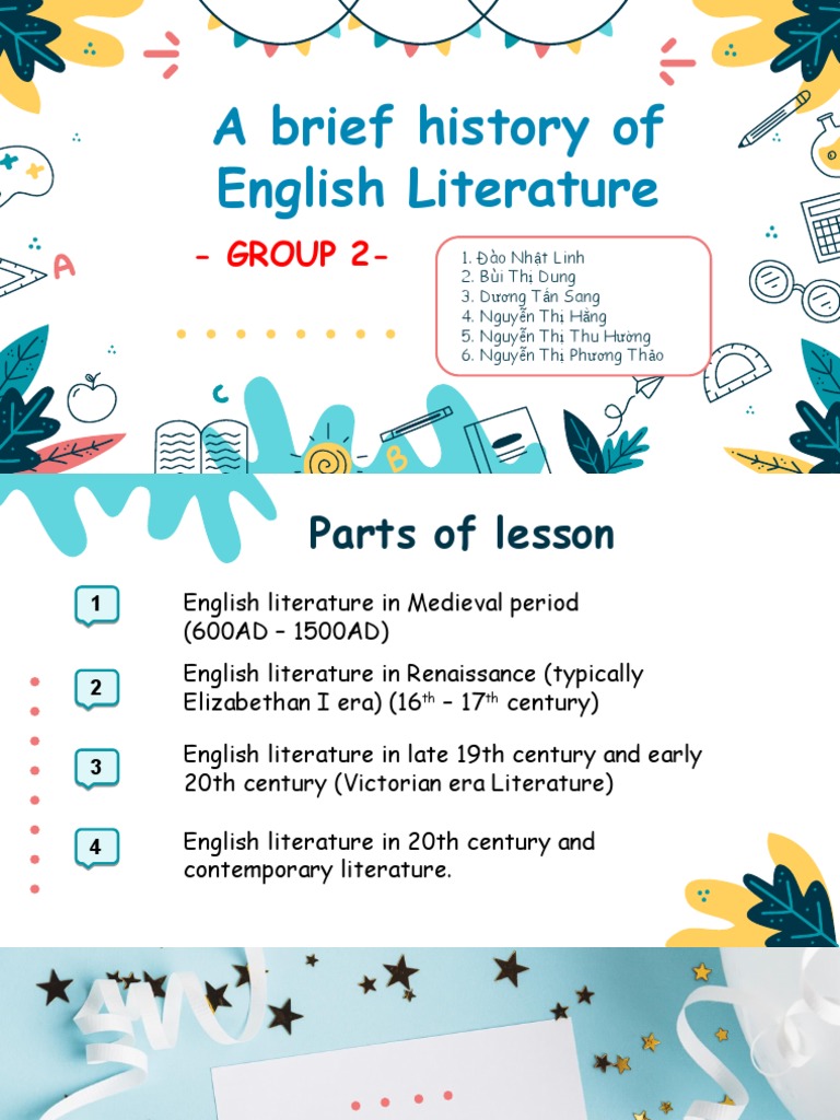 A Brief History of English Literature Group 2 | PDF | Romanticism ...