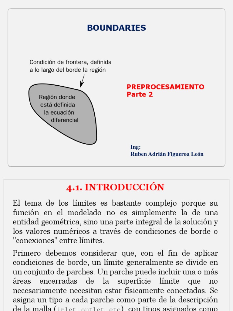 Tipos de Condiciones de Borde en OpenFOAM | PDF