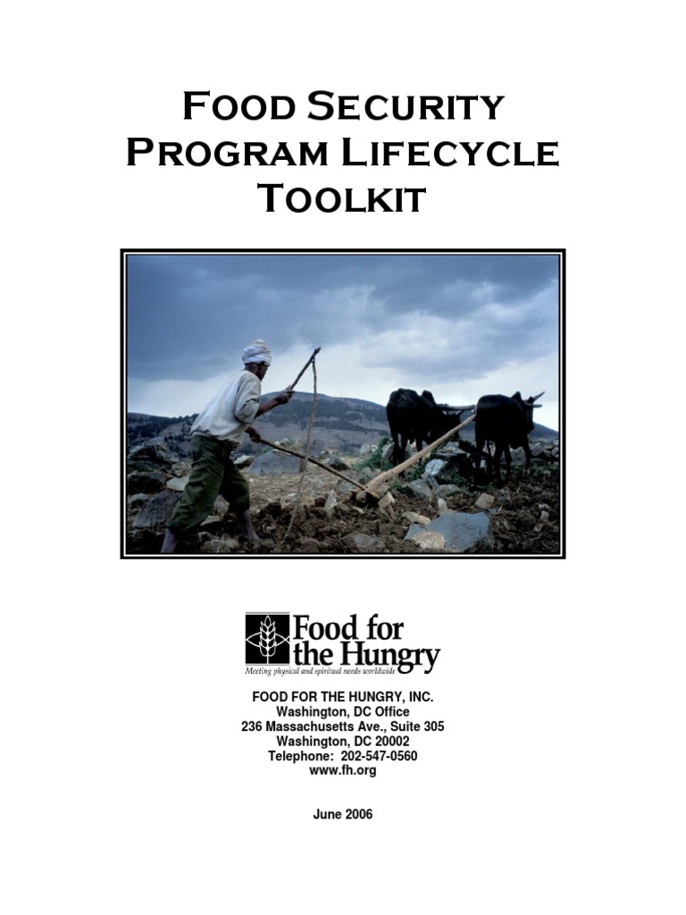 Fh Food Security Program Lifecycle Toolkit Manual 07 July Pdf Sampling Statistics Evaluation