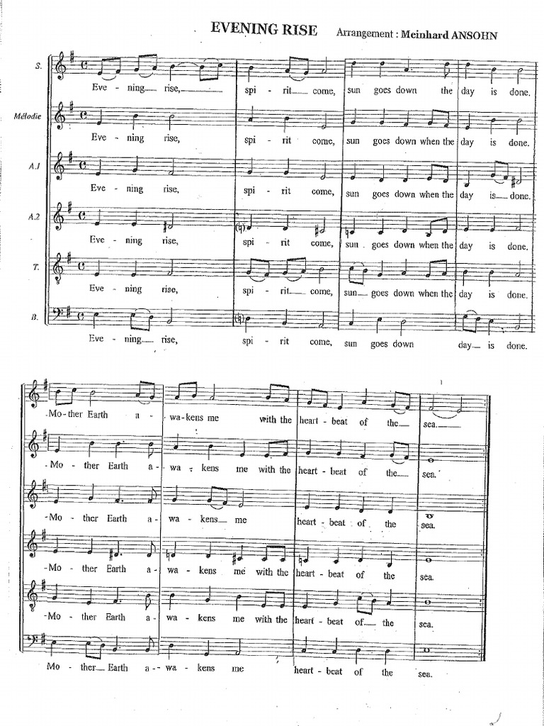 Evening Rise - Meinhard Ansohn | PDF