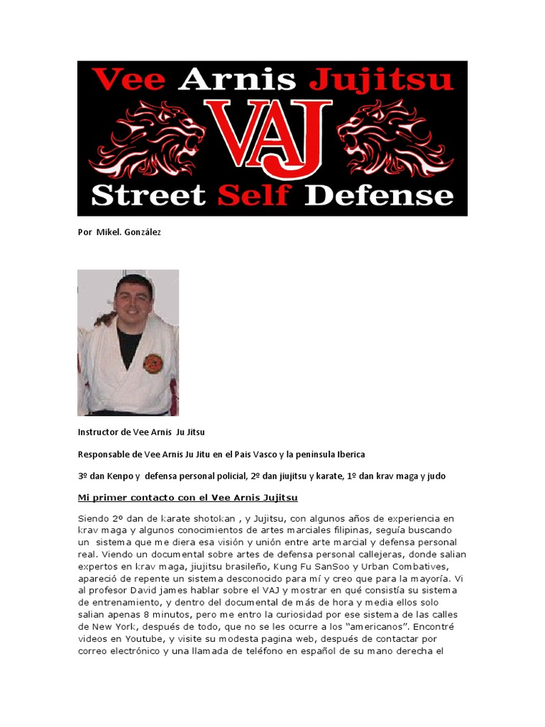VAJJ | PDF | Autodefensa | Jiujitsu