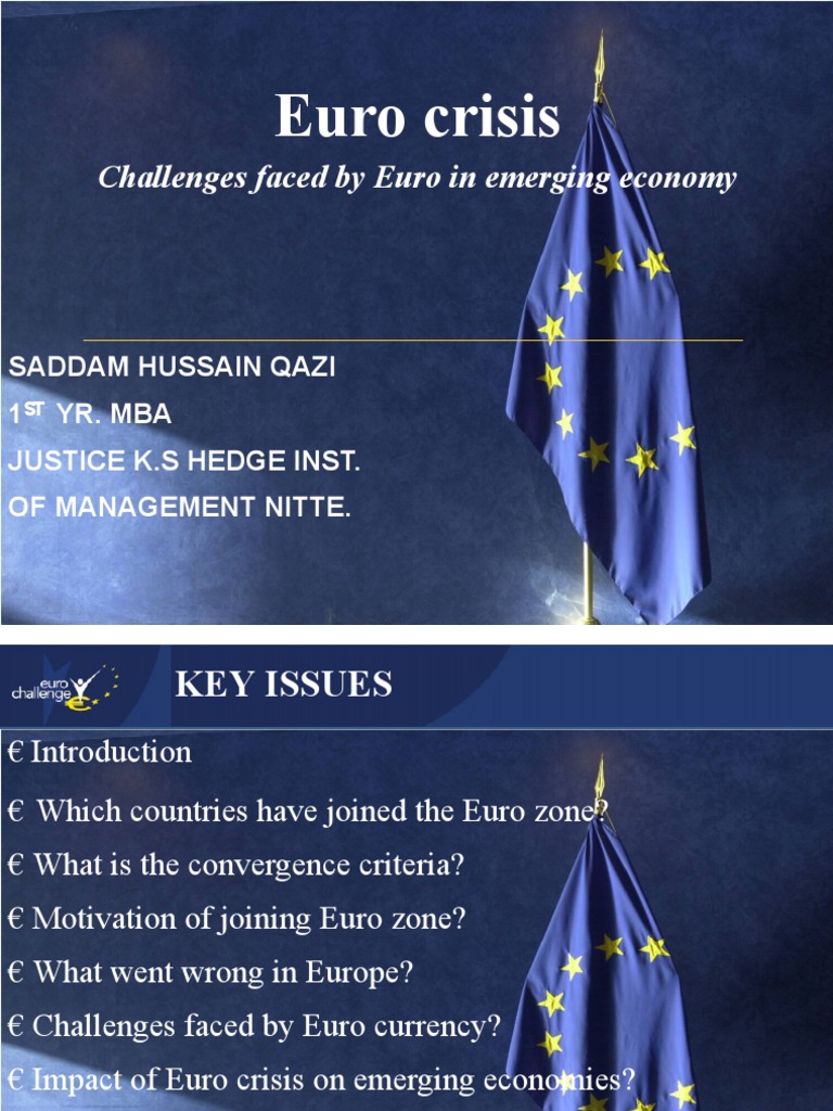 Euro Crisis: Challenges Faced by Euro in Emerging Economy | PDF ...