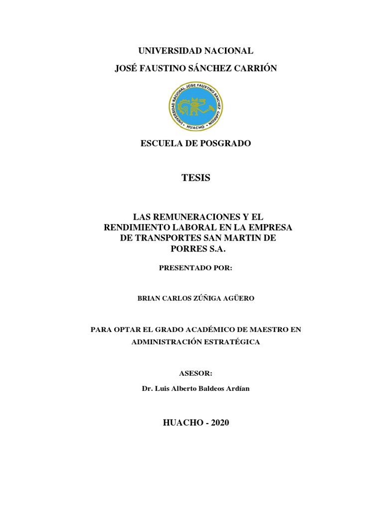 Brian Carlos Zúñiga Agüero | PDF | Salario | Gestión de recursos humanos