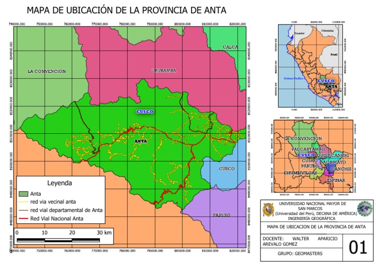 Mapa de Ubicación de la Provincia de Anta | PDF