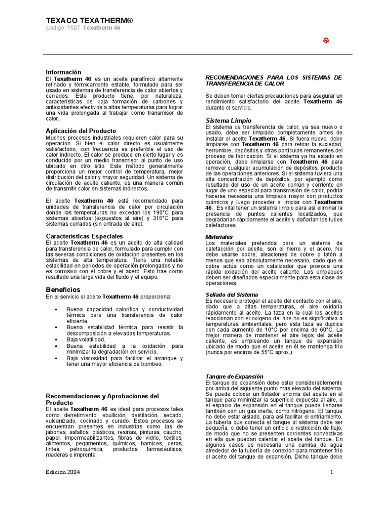 TEXATHERM | PDF | Calor | Cobre