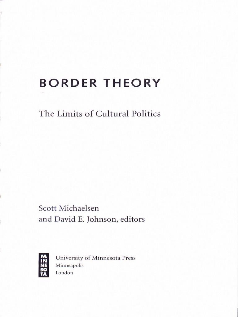 Border Theory | PDF