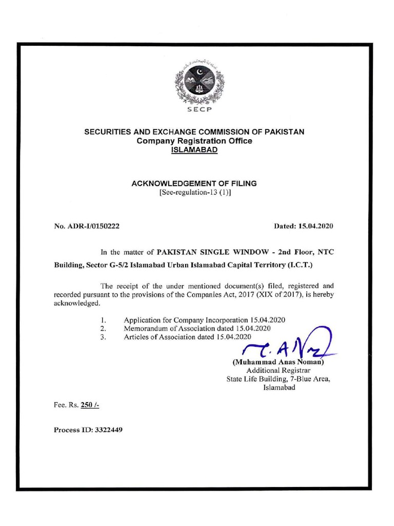 Memorandum Articles of Association | PDF | Articles Of Association ...
