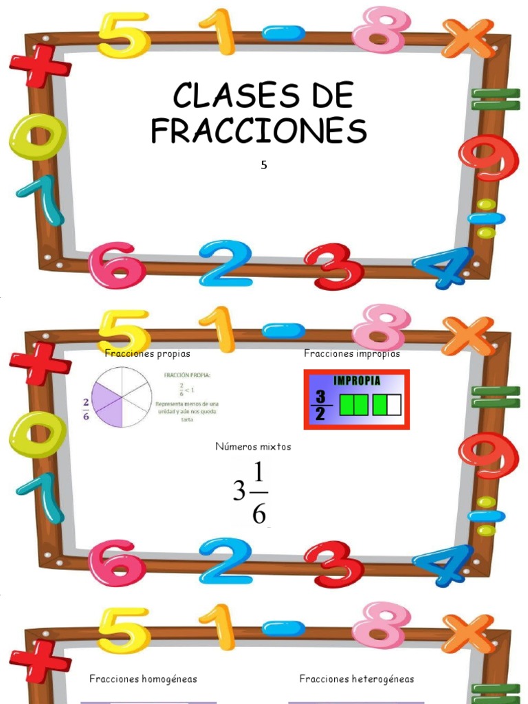 Ejercicios de Fracciones para Quinto Grado | PDF | Métodos y materiales ...