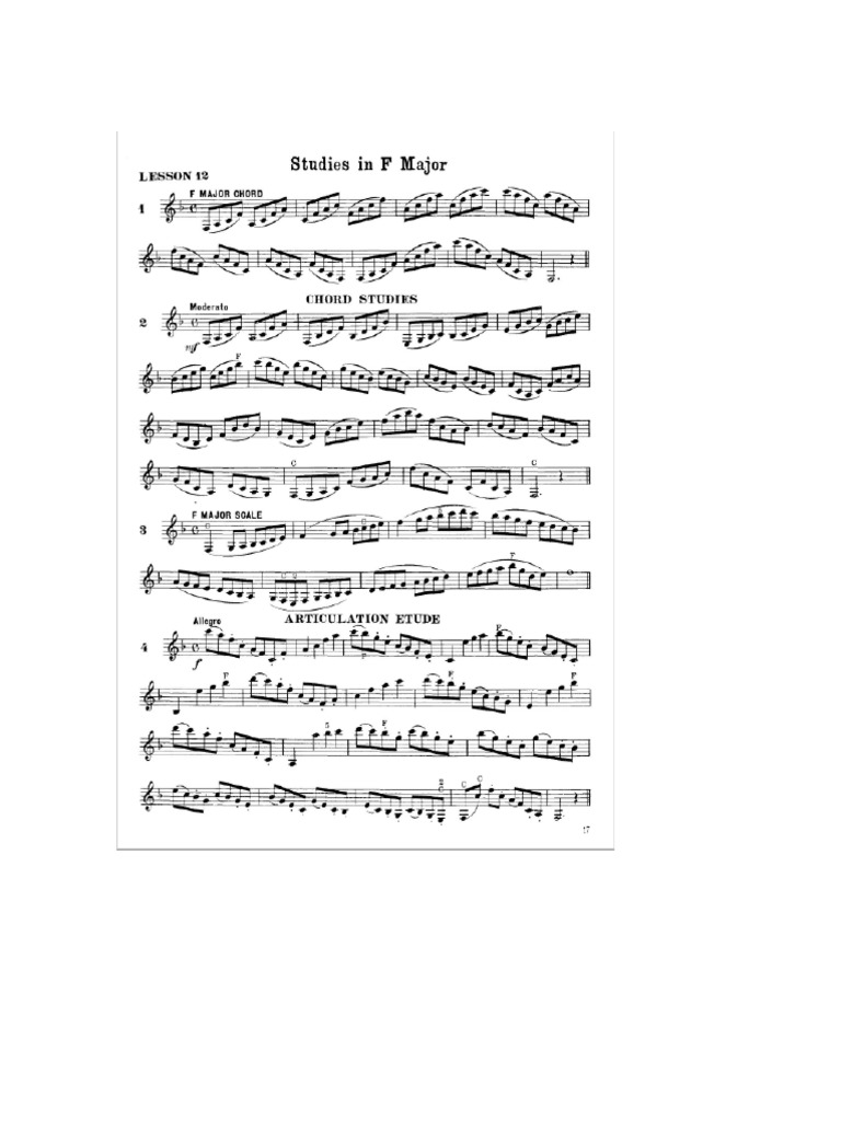 Leccion 12 Rubank Intermediante Clarinete | PDF