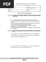 Wages and Salaries: Worksheet | PDF | Expense | Workplace