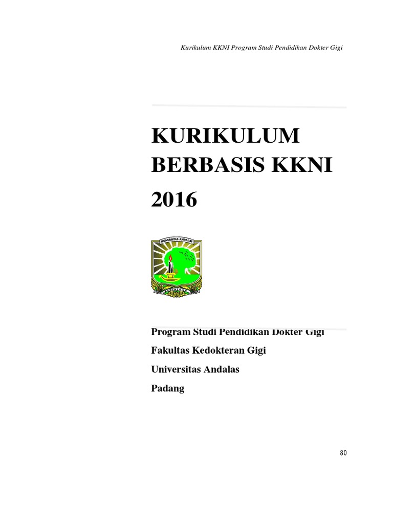 Kurikulum Berbasis Kkni | PDF