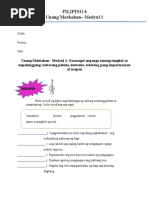 Filipino Module 1 Grade 6 | PDF