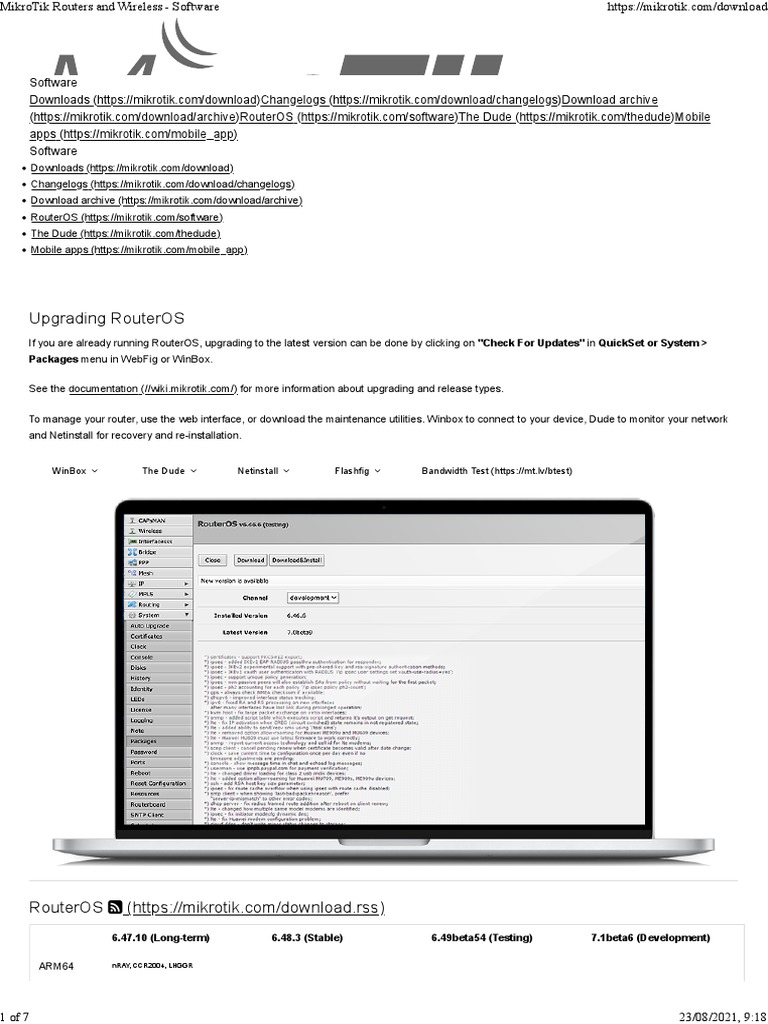MikroTik Routers and Wireless - Software | PDF | Router (Computing ...